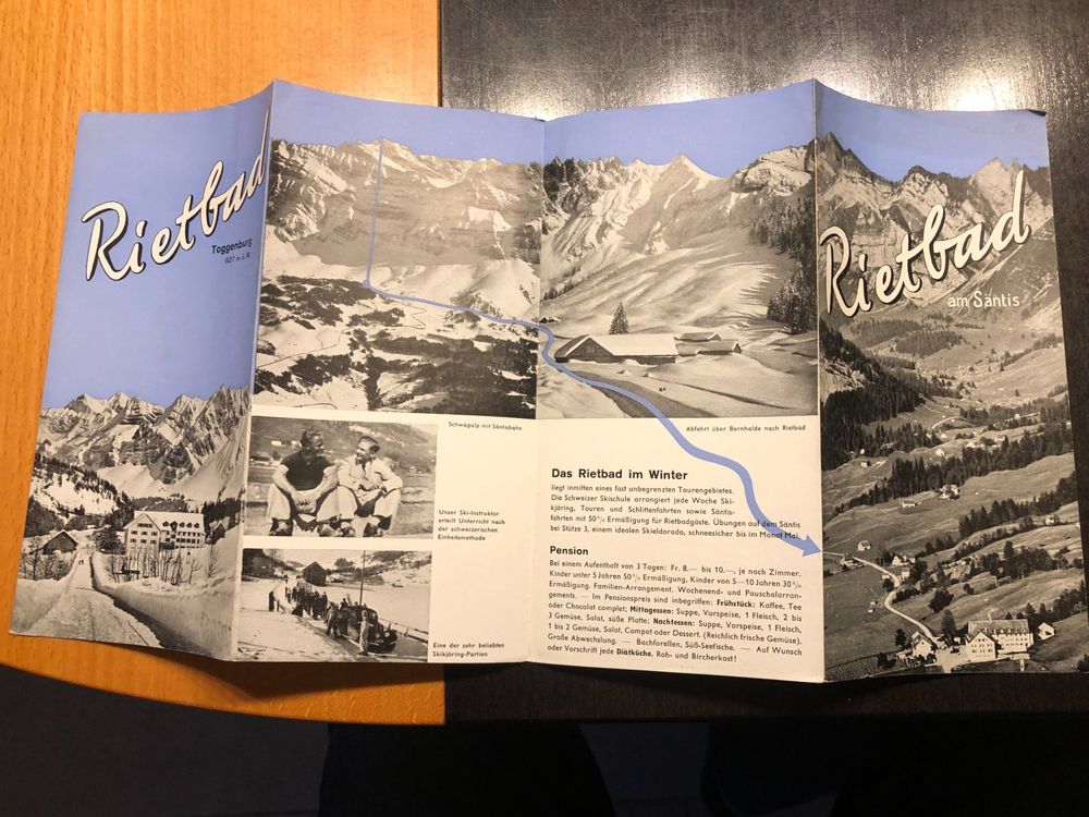 Rietbad am Säntis / Toggenburg Reiseprospekt (Gebraucht) in Pfäffikon ZH für CHF 7 – mit ...