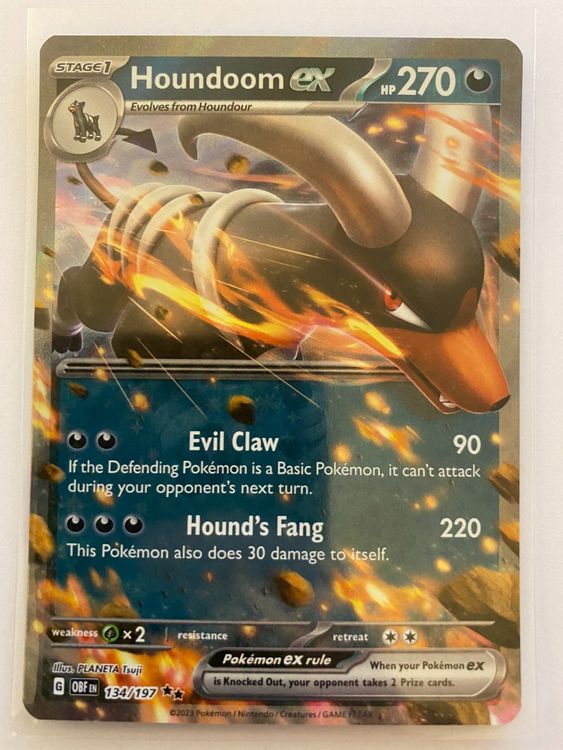 Pokemon Houndoom EX 134/197 Obsidian Flames EN | Kaufen auf Ricardo