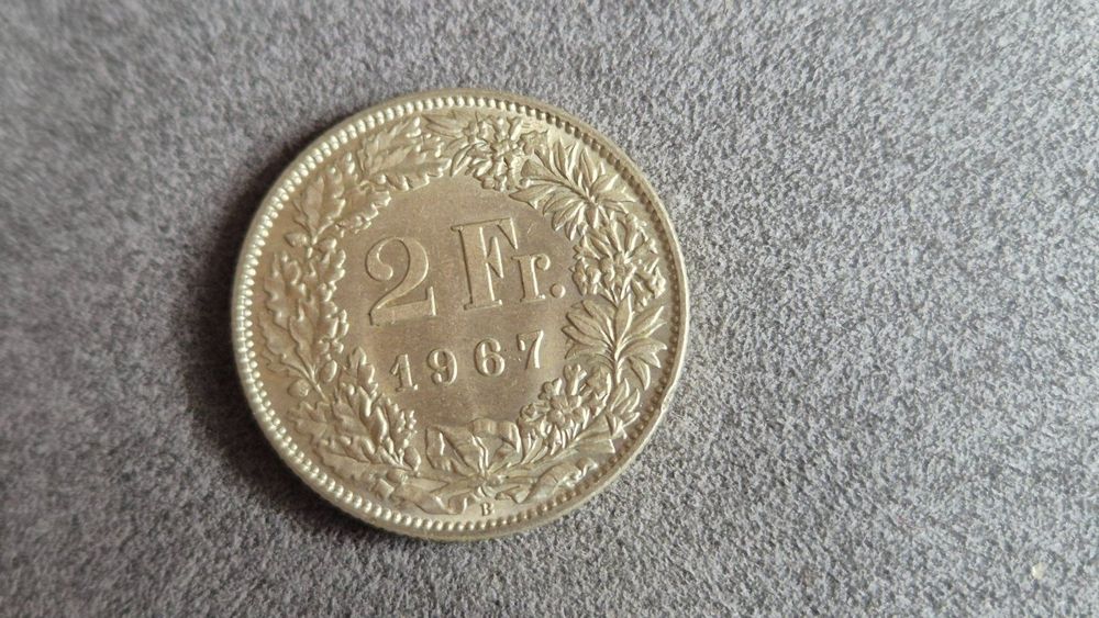 Silbermünzen Schweiz 2 Franken 1967 (Gebraucht) in Wichtrach für CHF 11 ...
