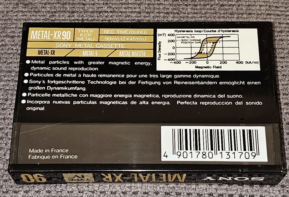 💥SONY"MÉTAL-XR90"💥super cassettes type IV de 1990 (Neu und ...