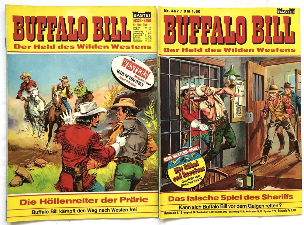 BUFFALO BILL - Hefte - Nr.290 (Lasso) + 467 - Bastei Verlag (Gebraucht) in Schaffhausen für CHF ...