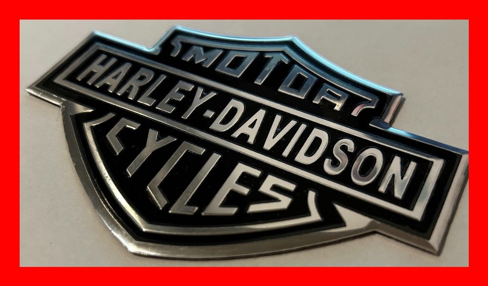 Harley Davidson Alumium Badge Logo Motorrad Softail Tuning (Neu und ...