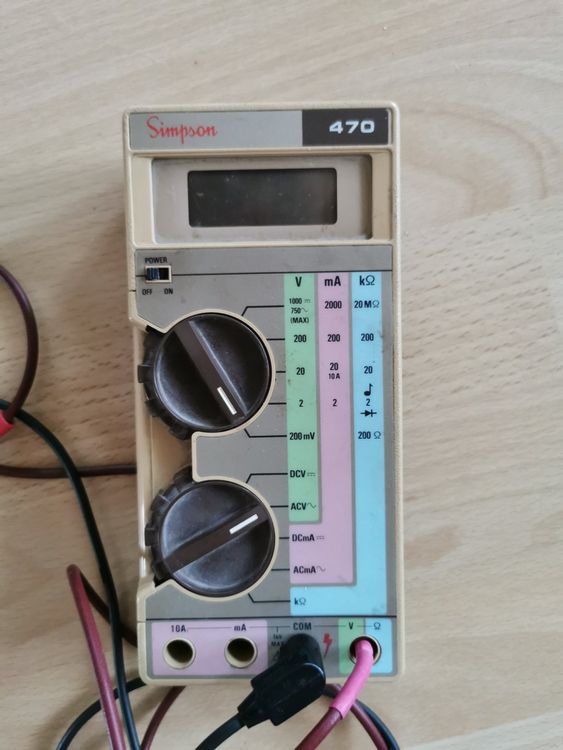 Multimeter Simpson 470 (Gebraucht) in Nussbaumen für CHF 5 – mit ...