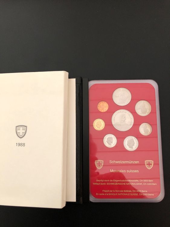 Schweizer Münzsatz PP 1988 (Neu und originalverpackt) in Goldach für CHF 21 – mit Lieferung auf ...