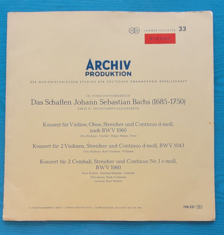 ARCHIV PRODUKTION / Musikhist.Studio deut.Grammophon Gesell. (Gebraucht ...