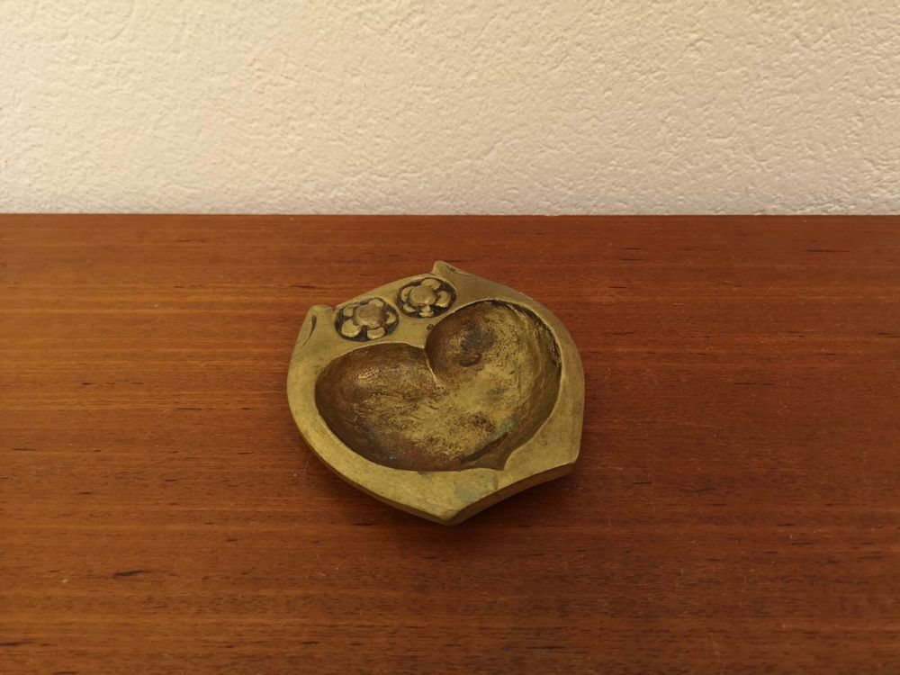 Steinlin Massive Messing Schale vintage Aschenbecher 60s 70s (Gebraucht ...