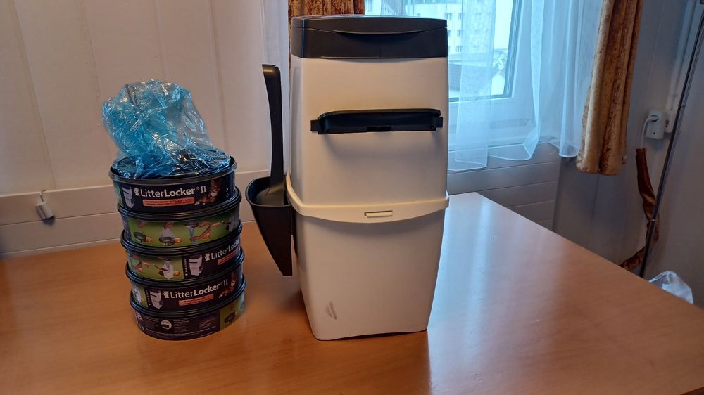 LitterLocker II Katzenstreu-Eimer, inkl. 3 Nachfüllkassetten (Gebraucht ...