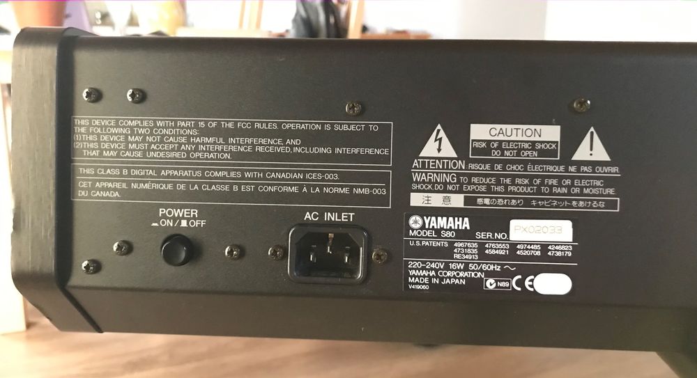 Yamaha S80 (Music Synthesizer/Stage Piano) | Kaufen auf Ricardo