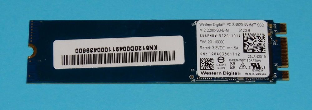Western Digital NVMe SSD 512 GB | Kaufen auf Ricardo
