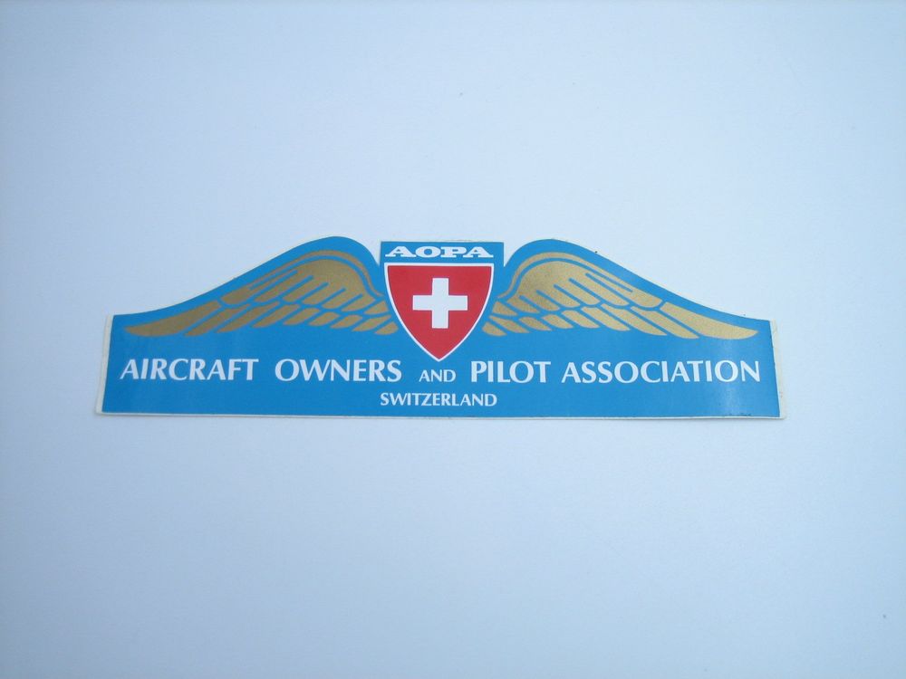 AOPA Aircraft Owners alter Aufkleber (Gebraucht) in Zürich für CHF 1.5 ...