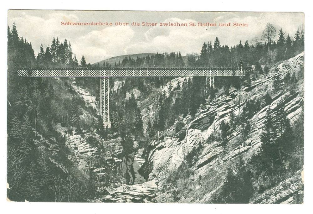 Schwanenbrücke über die Sitter - 1925 | Kaufen auf Ricardo