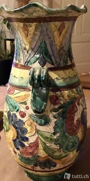 Antike Majolika Vase (Gebraucht) in Schlieren für CHF 39 – mit Lieferung auf Ricardo kaufen