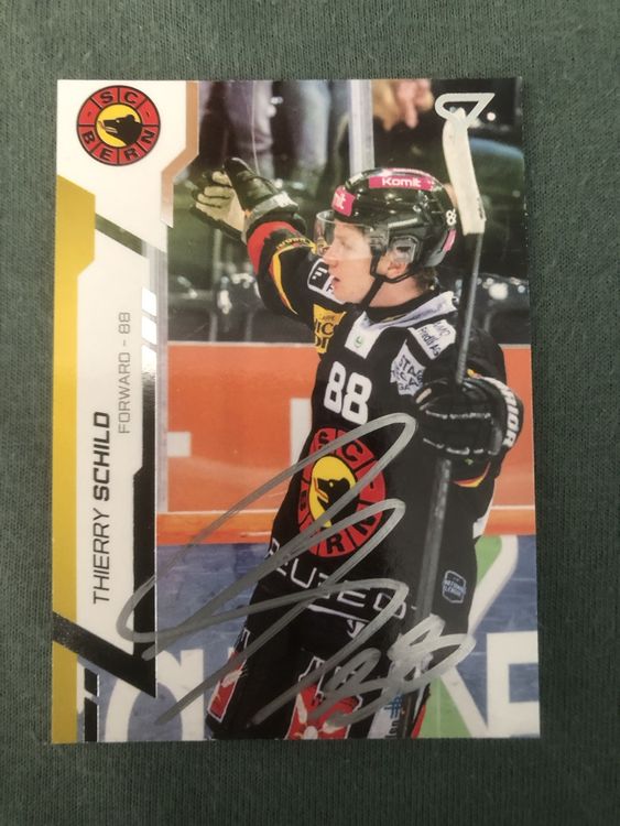 Thierry Schild SCB Hockey Card signiert (Gebraucht) in Meierskappel für ...