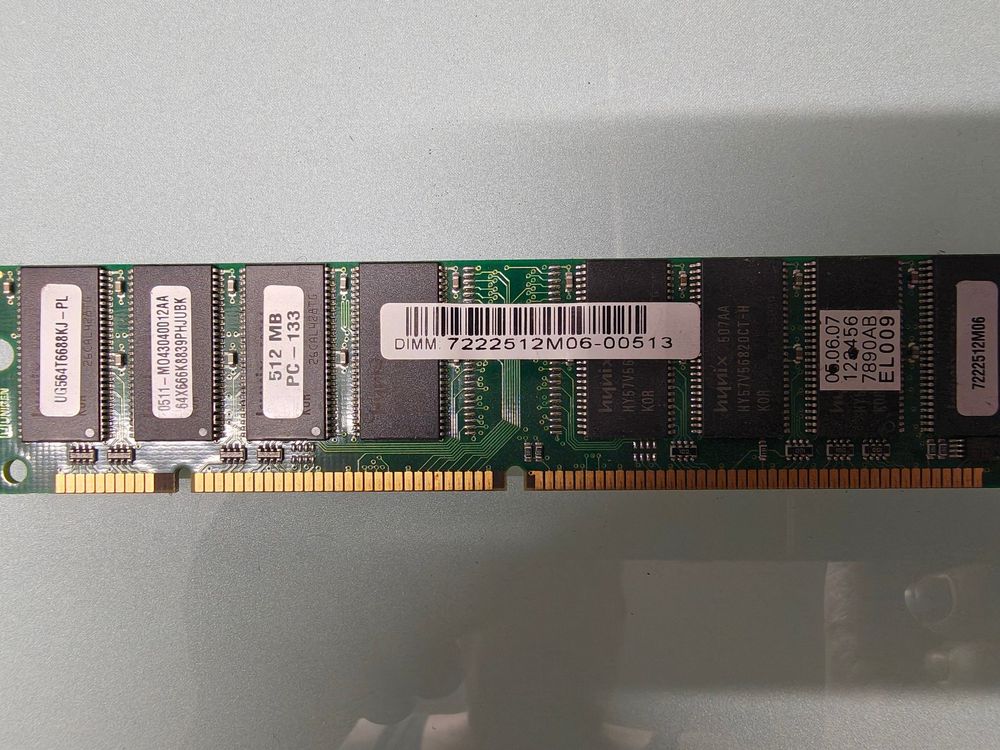 512MB PC-133 DIMM RAM Speicher - Vintage Computer Upgrade... (Gebraucht ...