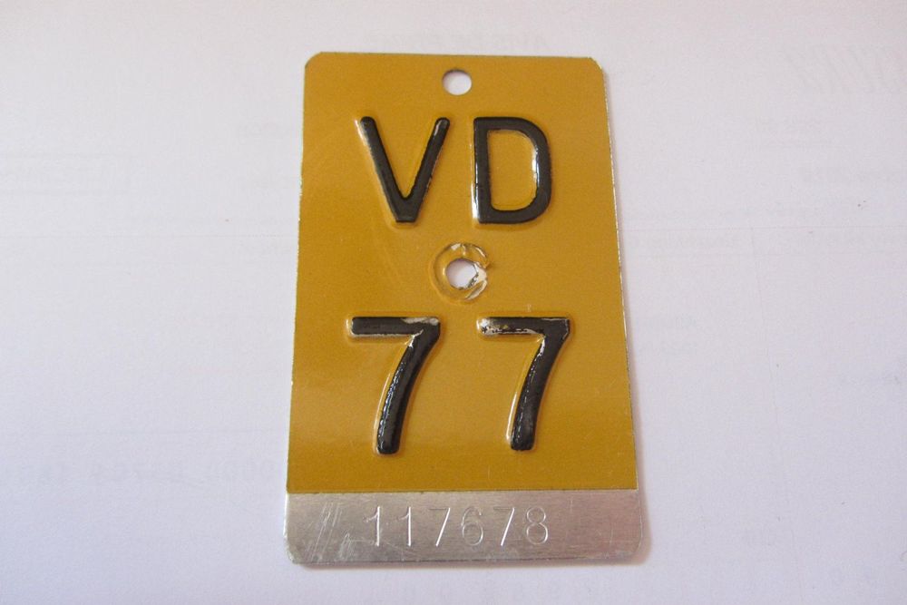 PLAQUE VD 1977 | Kaufen auf Ricardo