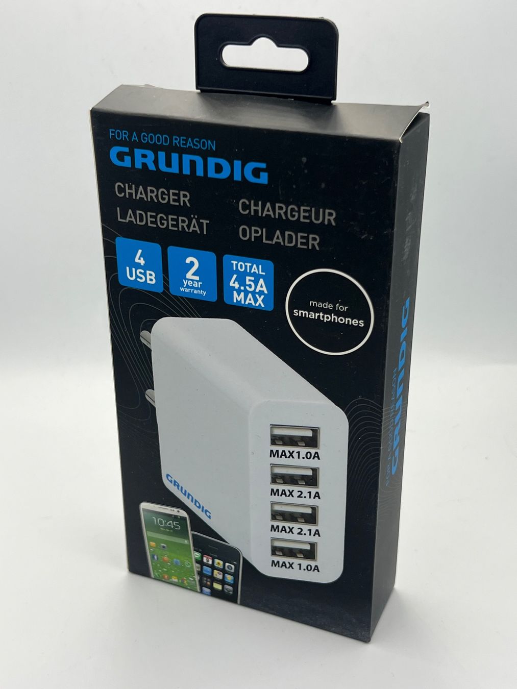 Grundig USB Ladegerät / Charger, 4 Ports, Neu & OVP! (Neu und ...