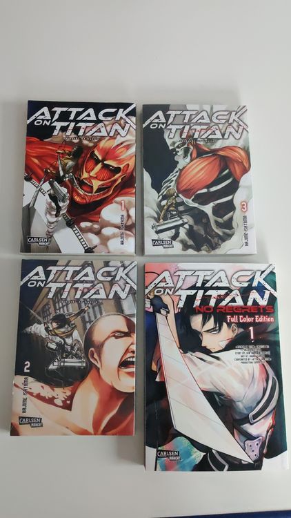Attack on Titan Manga Merch Deutsch Band 1-3 inkl No regets (Neu ...