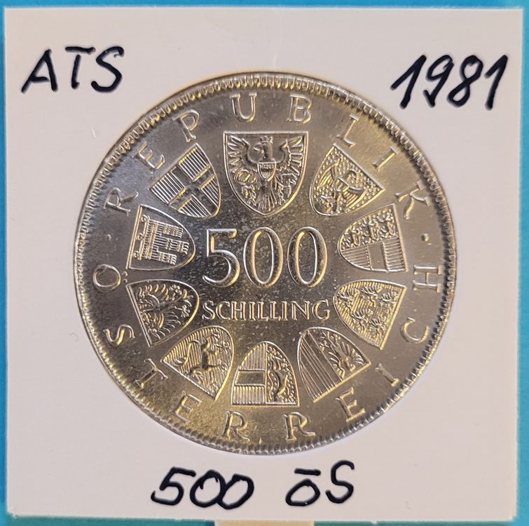 500 Schilling 1981 " VERDUNER ALTAR " Silber unzirkuliert (Gebraucht) in Oberriet SG für CHF 35 ...