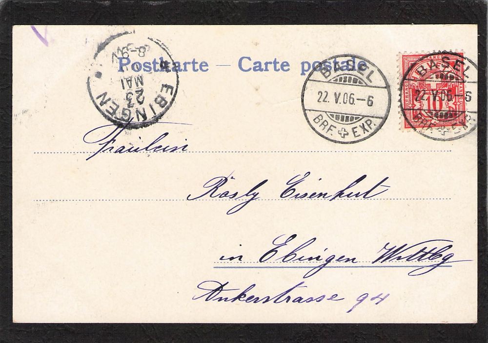 Chocolat Frey, Aarau, AK, Postkarte Nr. 3 , gel. 1906 | Kaufen auf Ricardo