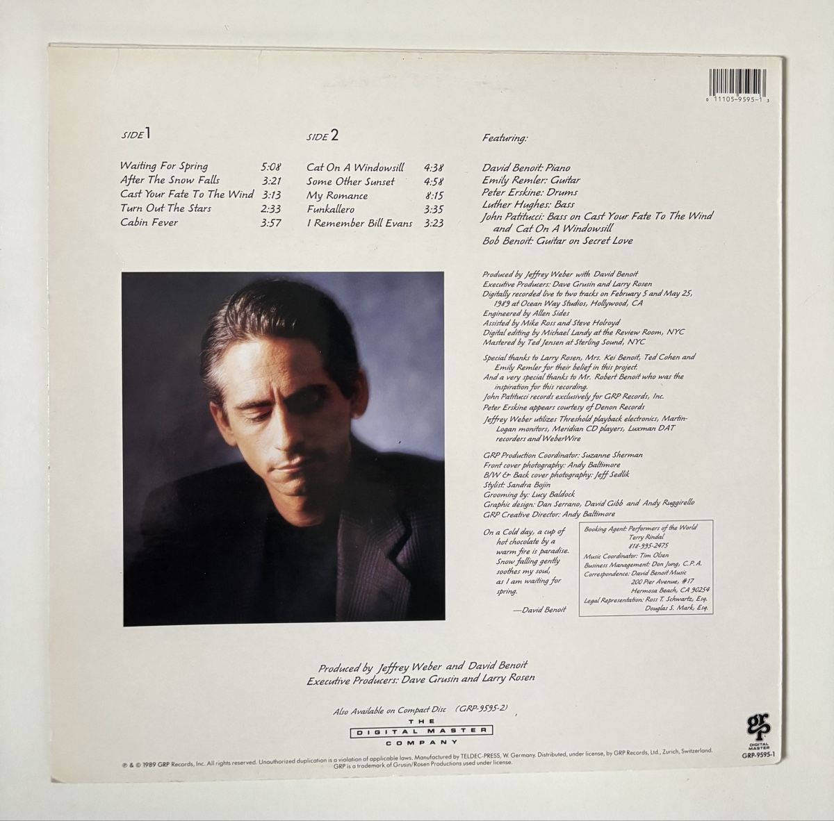 David Benoit - Waiting For Spring LP EX/VG+ (Gebraucht) in Neuchâtel ...