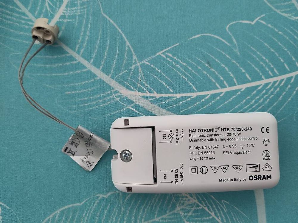 Trafo OSRAM Halotronic HTB 70w 220-240V>12V. 25 Stk. verfüg. (Gebraucht ...