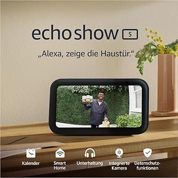 Echo Show 5 (Neueste Generation) schwarz (Neu und originalverpackt) in ...