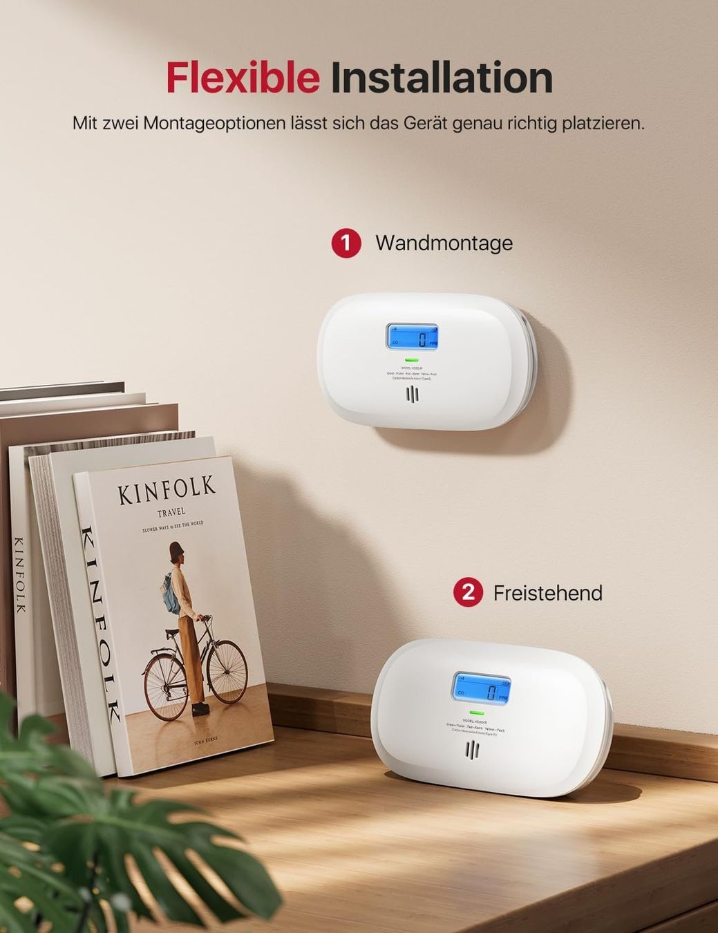 Smart CO-Melder mit App-Anbindung & LCD-Display (Neu und ...