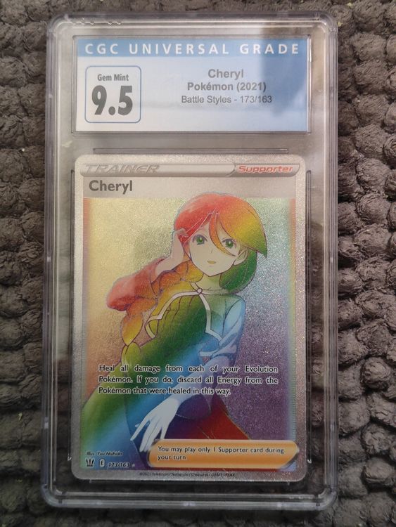 TCG Pokemon CGC Cheryl 173/163 Battle Styles 2021 Gem Mint (Neu und ...