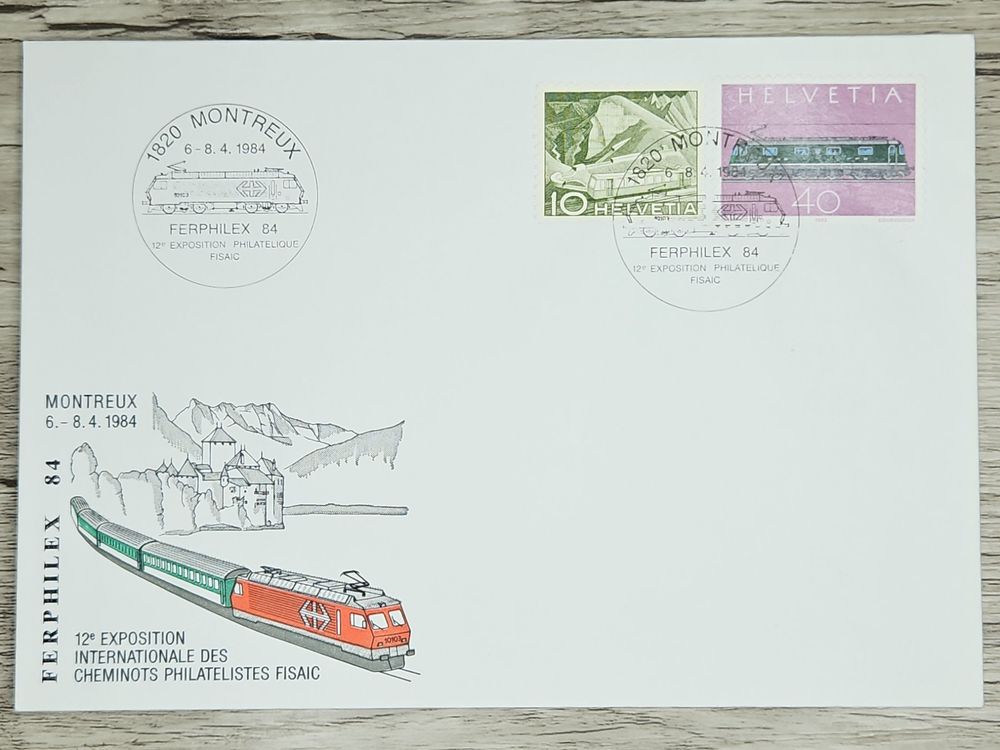 CL02 Enveloppe + Timbre Suisse 1984 (Gebraucht) in Cousset für CHF 0.75 – mit Lieferung auf ...