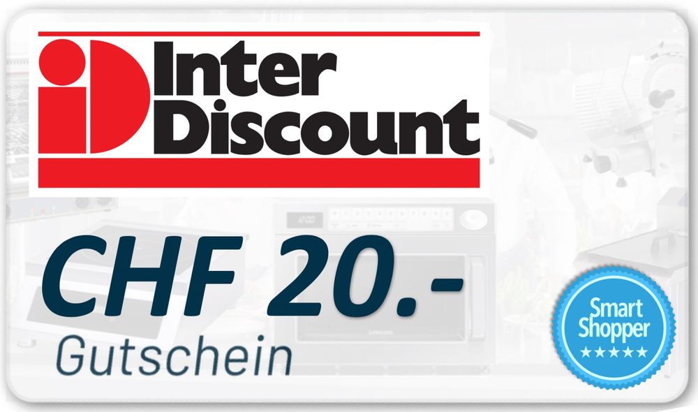 CHF 20.- INTERDISCOUNT Gutschein ab CHF 100.- (Neu und originalverpackt ...