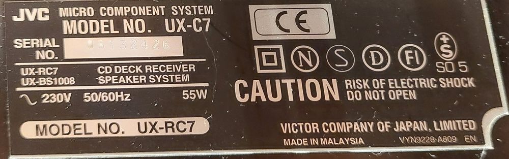 JVC Micro Component System UX-C7 (UX-RC7) weiss zu verkaufen (Gebraucht ...