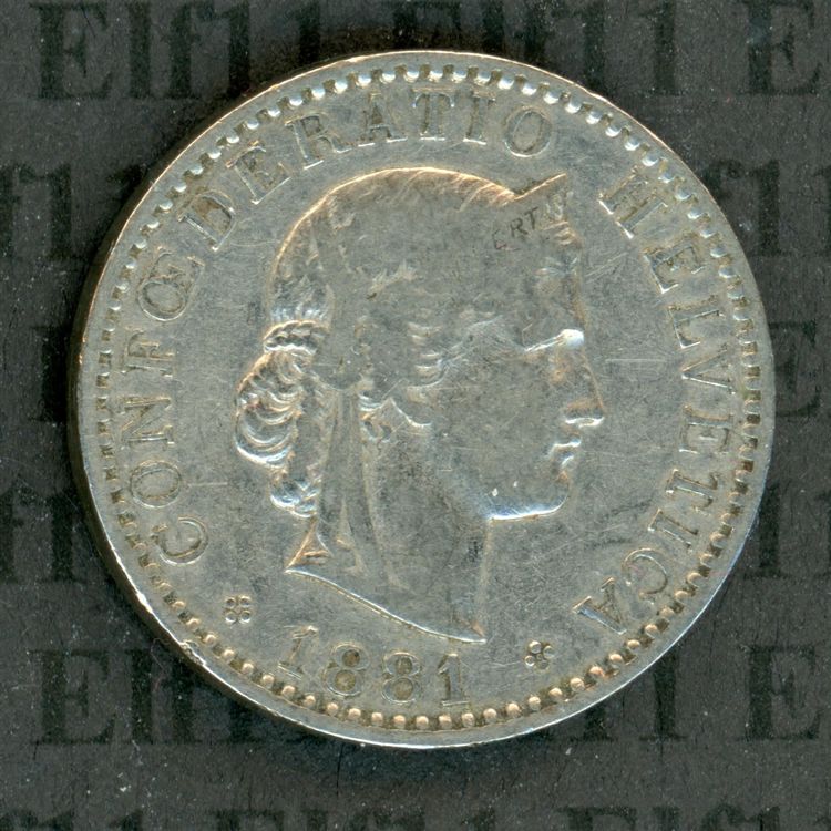 CHF___0.20 1881 -ss 20 Rappen (Gebraucht) in Widnau für CHF 5 – mit Lieferung auf Ricardo kaufen