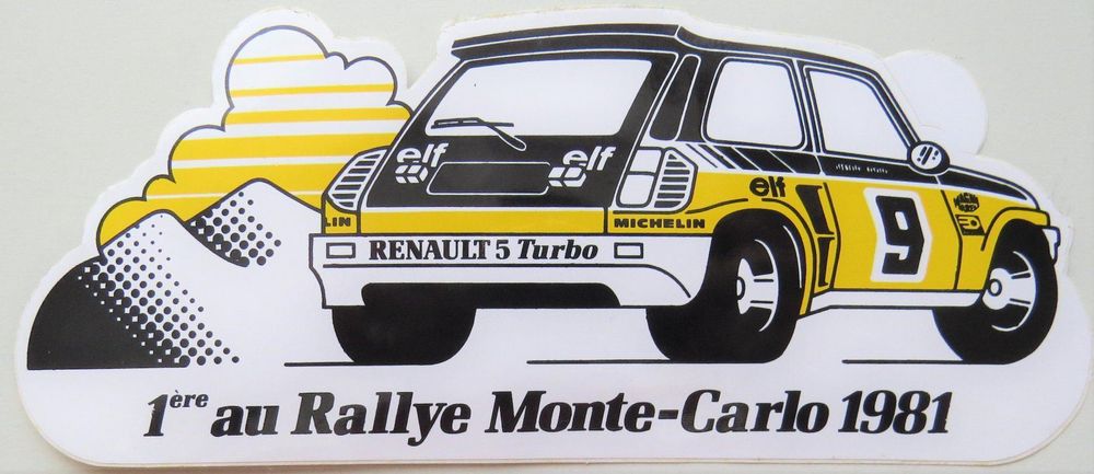Sticker R5 Turbo Monte Carlo Rally | Kaufen auf Ricardo