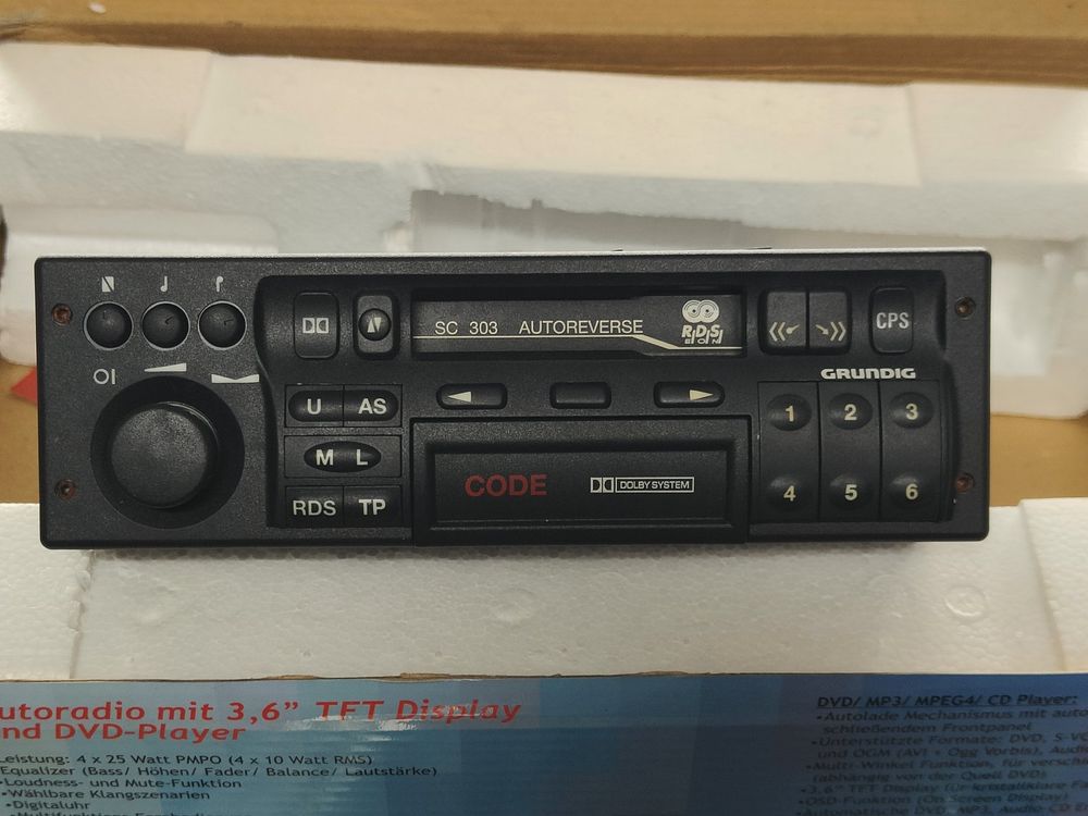 Autoradio 90er Jahre für Youngtimer/Oldtimer Grundig SC 303 (Gebraucht ...