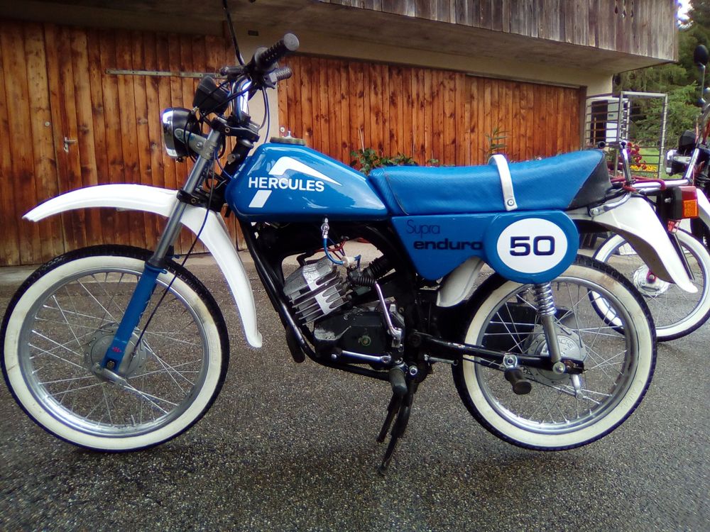 Hercules Supra Enduro 50ccm Töffli Mofa Oldtimer Jahrgang (Gebraucht ...