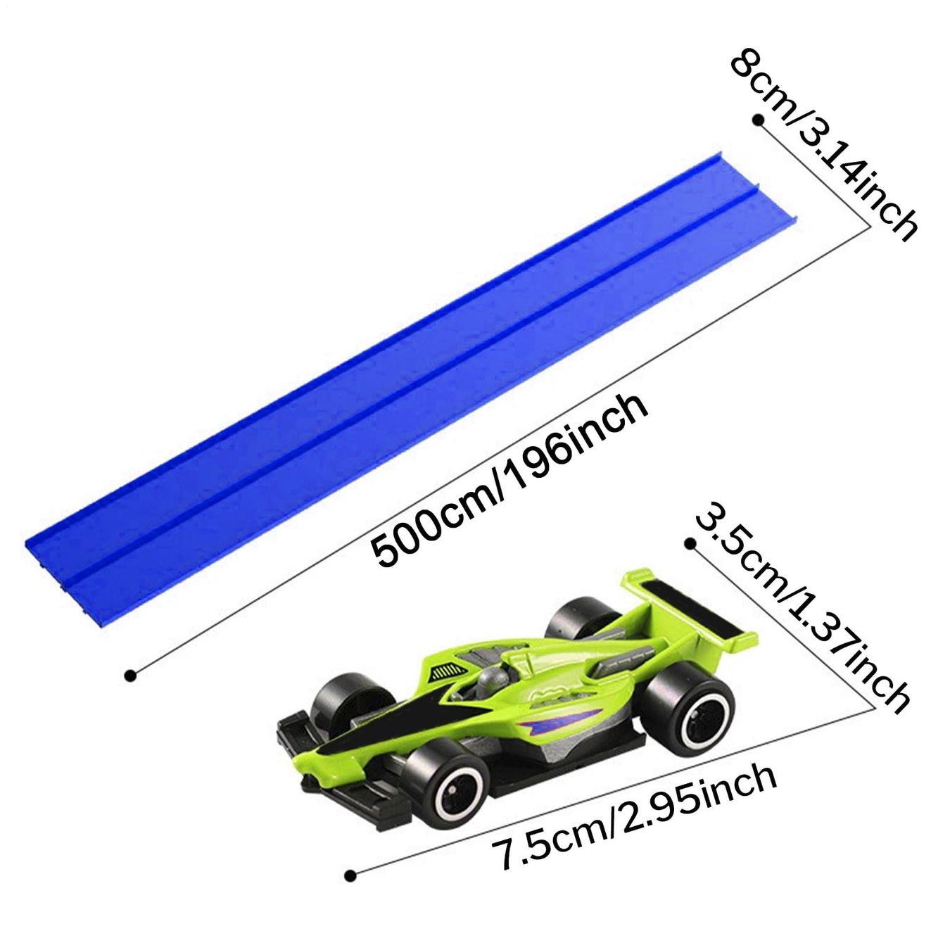 Flexible Autorennbahn Kinder 5 Meter Rennbahn Auto Spielzeug (Neu ...