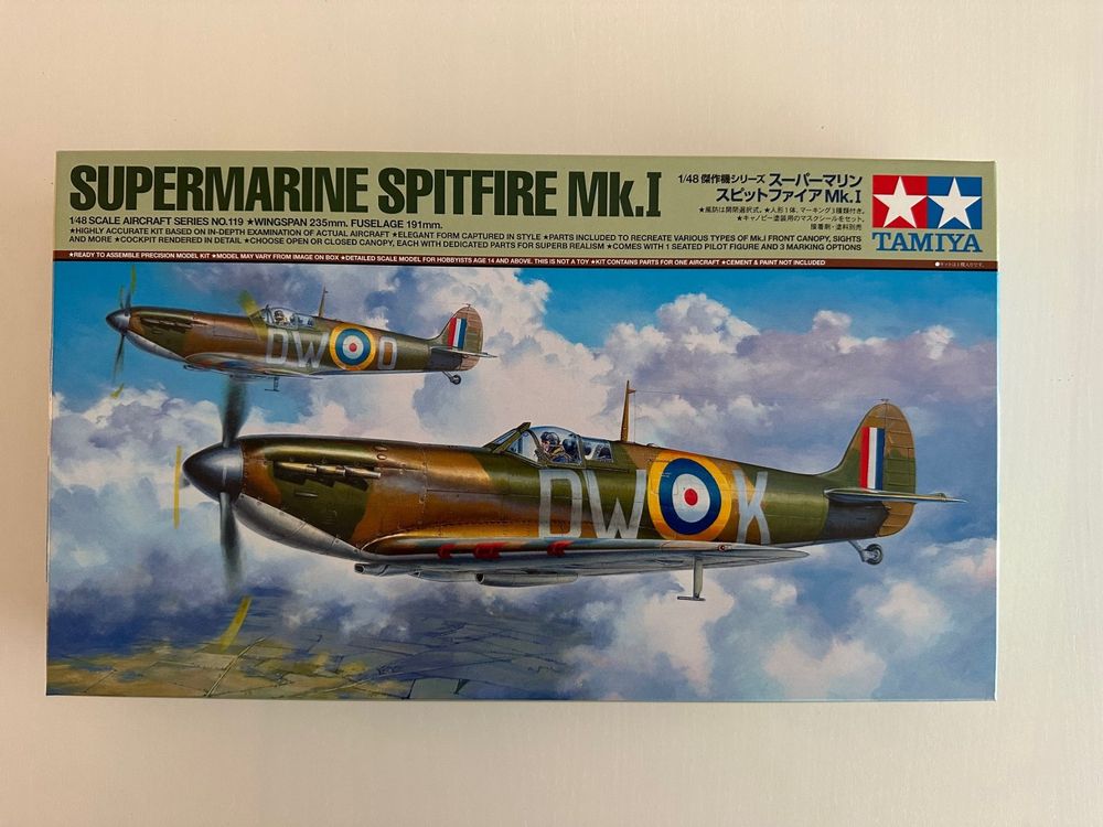 Tamiya 61119 Supermarine Spitfire Mk.I | Kaufen auf Ricardo