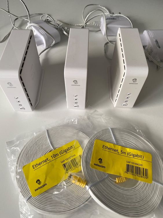 3 Swisscom WIFI Verstärker (Gebraucht) in Vordemwald für CHF 10 – mit ...
