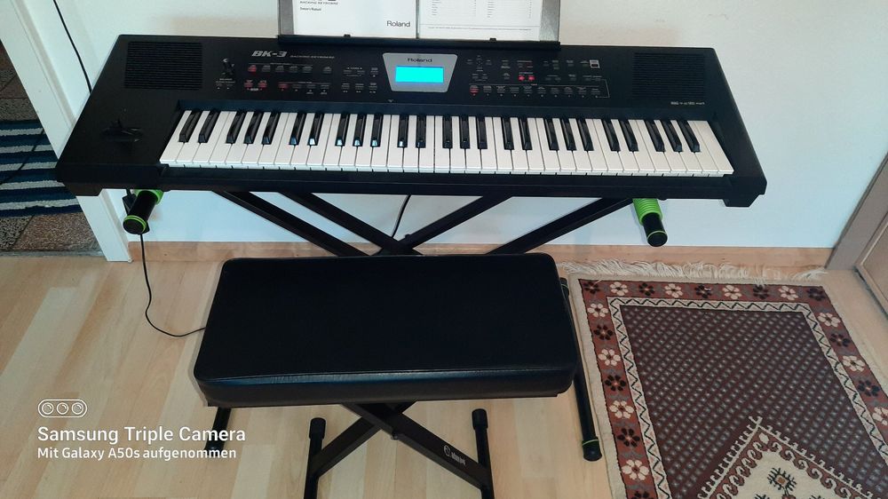 Keyboard von Roland BK-3 mit verstellbarem Ständer (Gebraucht) in ...