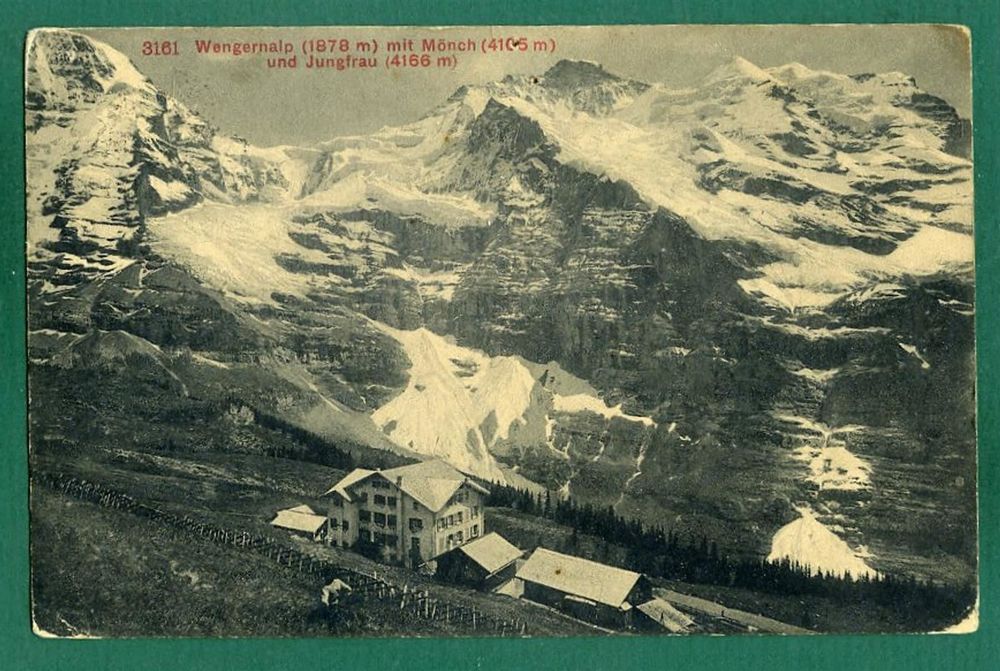 Wengernalp mit Mönch und Jungfrau, 1911 (Gebraucht) in Sargans für CHF 1 – mit Lieferung auf ...
