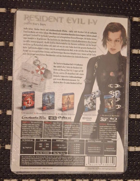 Resident Evil - Teile 1 bis 5 - Collector's Box (OVP) (Neu und ...