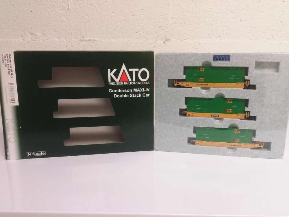 Kato Spur N Double Stack Car Set 3 Unit (Neu und originalverpackt) in ...