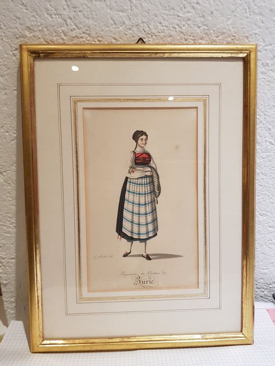 Kupferstich Original, altkoloriert | Kaufen auf Ricardo