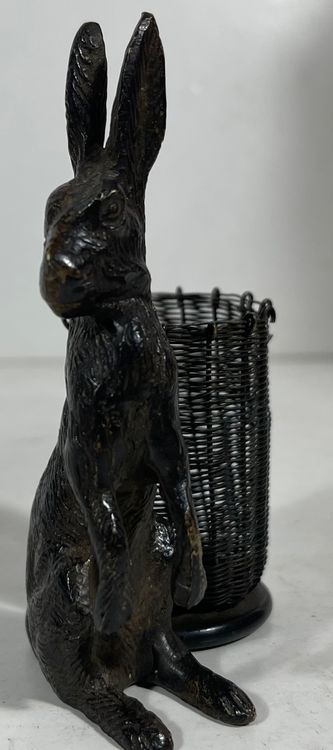 20er.Jahre Bronze hase mit Korb (Gebraucht) in Root für CHF 70 – mit Lieferung auf Ricardo kaufen