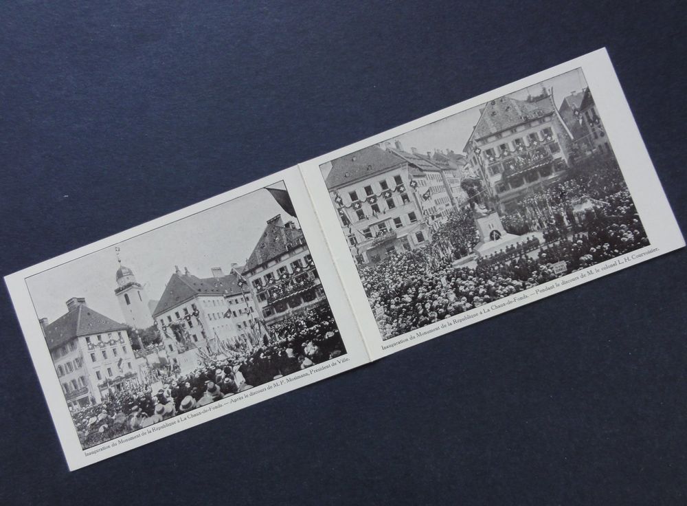 LA CHAUX-DE-FONDS Inauguration du Monument d.l. République (Gebraucht) in Wikon für CHF 6 – mit ...