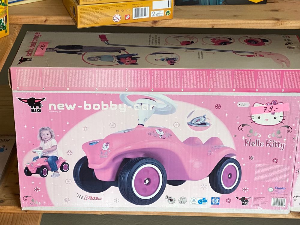 Big Bobby Car Hello Kitty , mit flüsterrad und lenkstange (Neu und ...