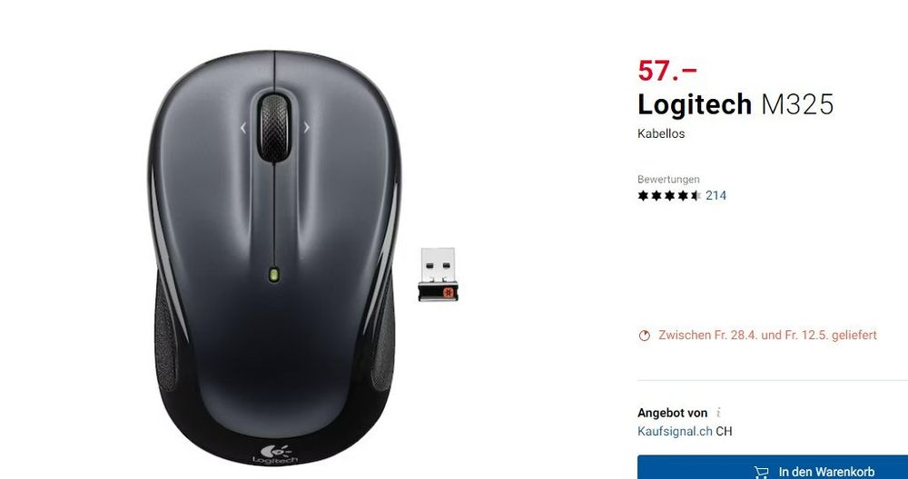 NEW: Logitech m325 BT-Mouse inkl. Unify USB Adapter (Neu und ...