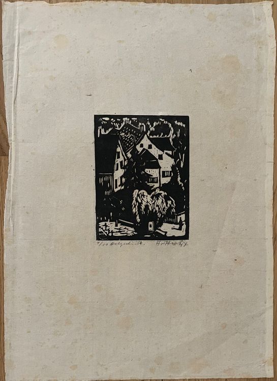 Heinrich Herzig (1887-1964) Holzschnitt Handsig (Gebraucht) in Root für CHF 10 – mit Lieferung ...