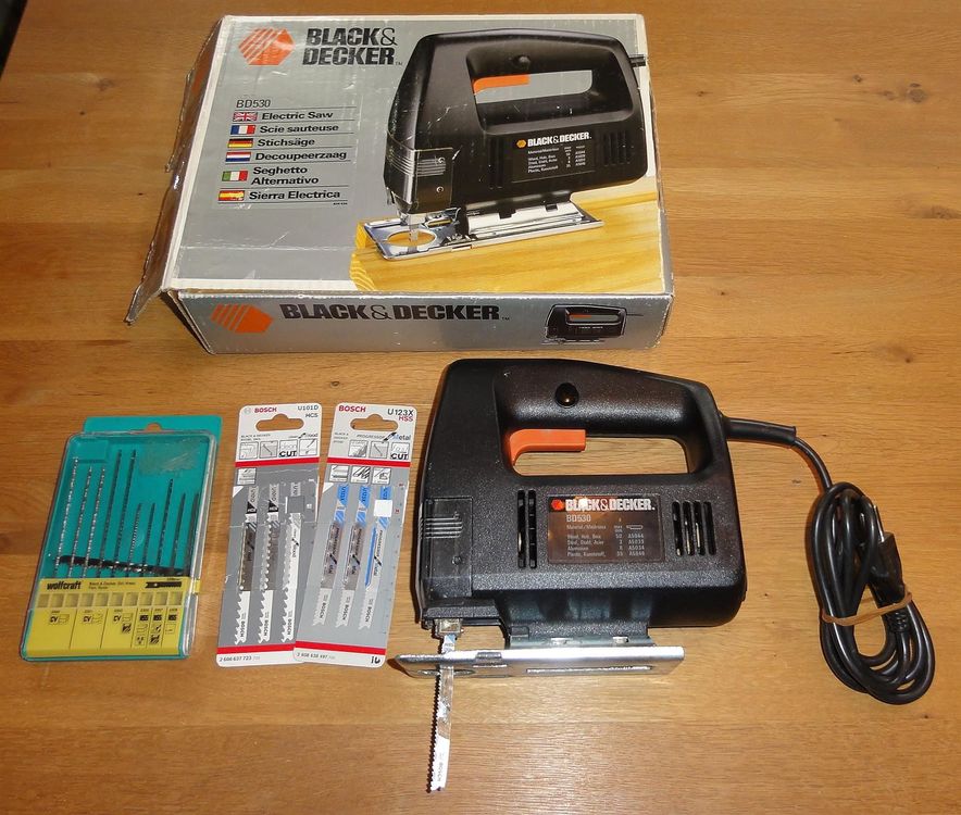 Stichsäge von Black&Decker & Sägeblätter (Gebraucht) in Waldenburg für ...