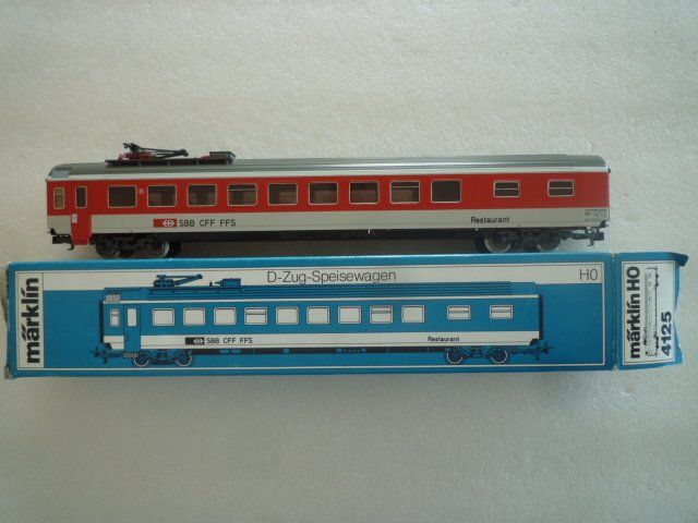 Märklin 4125 SBB Speisewagen (Gebraucht) in Delémont für CHF 18 – mit Lieferung auf Ricardo kaufen